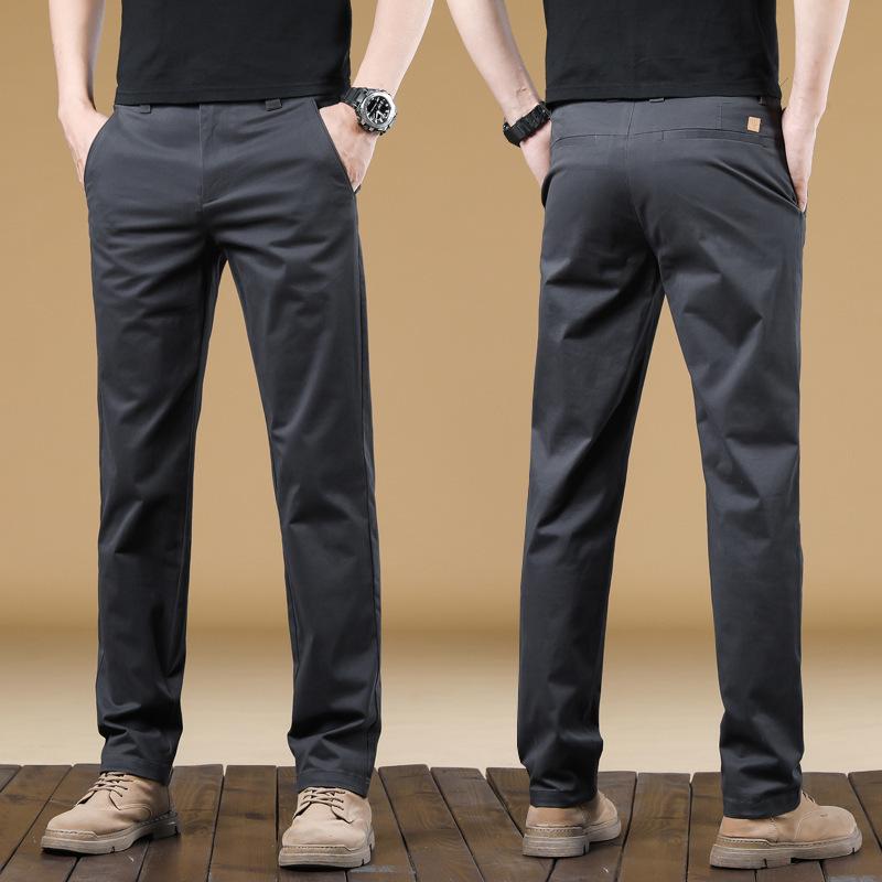カジュアルパンツ 男性用 コットン テーパードパンツ ロングパンツ メンズ ボトムス 秋物 スタイル 伸縮性 無地 黒 ブラック グレー カーキitems: [{"スタイル": "アメリカンレトロ"}...