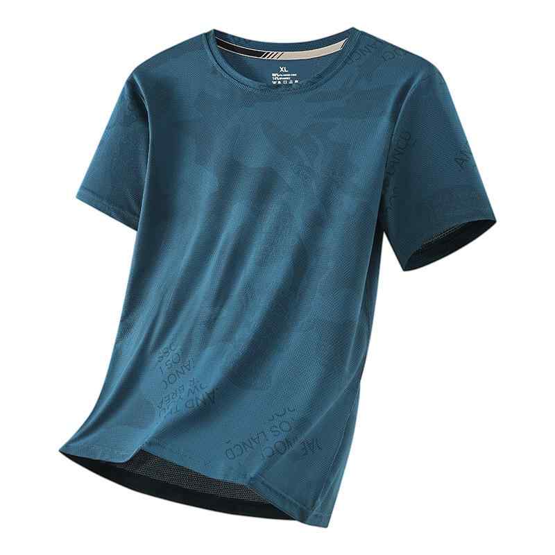 Tシャツ メンズ 男性用 半袖 ポリエステル トップス 接触冷感 吸湿速乾 薄手 スポーツ トレーニング 普段使い ルームウェア 春夏 ブルー ホワイト ブラック グレー グリーン・スタイル: ベーシック・柄: 文字・タイプ: プルオーバー...