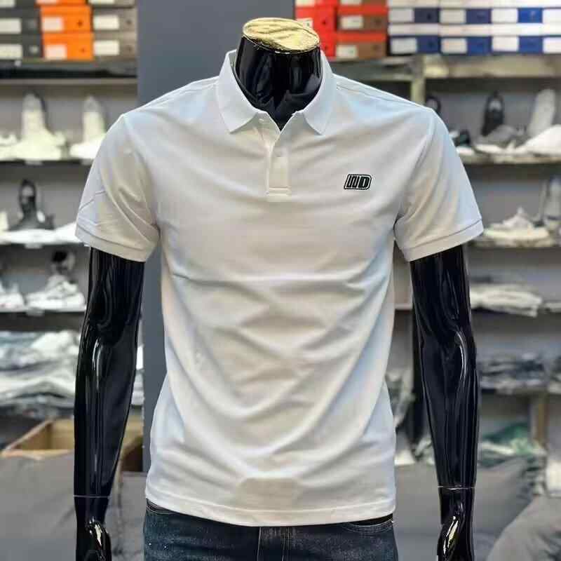 ポロシャツ メンズ 半袖 接触冷感 トップス ポリエステル 無地 夏用 普段使い・スタイル: ベーシック・袖丈: 半袖・フィット: ゆったり・柄: 無地・加工: プリント・・対象年齢: 18-24歳・素材: 化学繊維混紡・主素材: ポリエス...