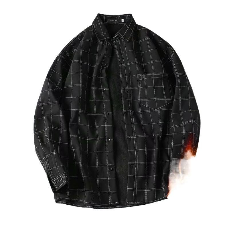 シャツ メンズ 男性用 長袖 格子柄 裏起毛 厚手 秋冬 カジュアル ネルシャツ コットン ポケット付き 普段使い 羽織り トップス 暖かい あったか グレー ブラック レッド ブルー・商品カテゴリ: シャツ・スタイル: 港風・対象年齢: ...