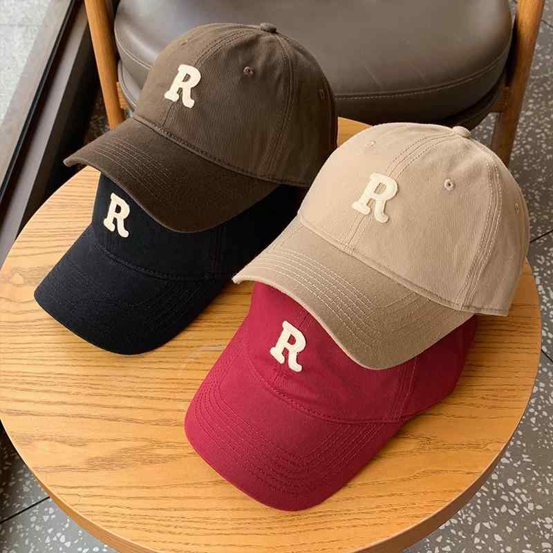野球帽子 レディース メンズ Rロゴ 刺繍 紫外線対策 日焼け防止 接触冷感 通気性 速乾性 キャップ 紺色 黒 白