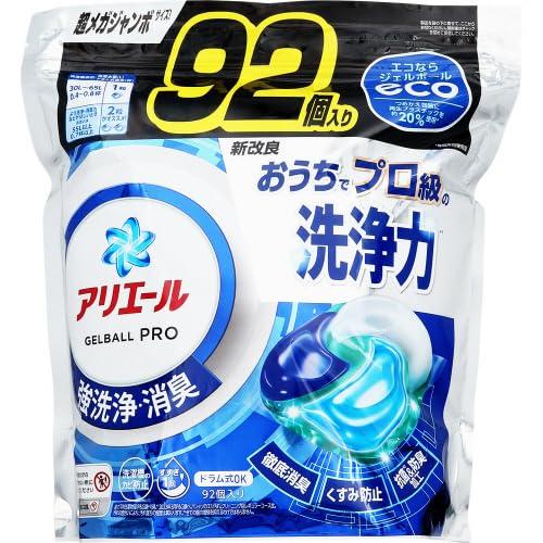 P&amp;G アリエール ジェルボールプロ つめかえ用 超メガジャンボサイズ (92個) 詰め替え用 洗濯洗剤 洗濯用合成洗剤　【P＆G】常温