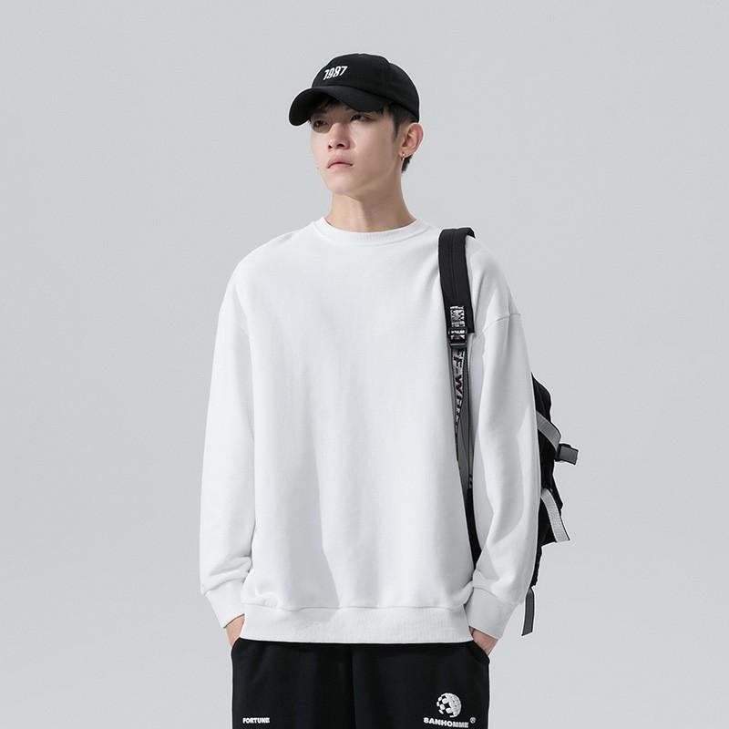 スウェット メンズ 男性用 長袖 トップス カットソー 無地 プルオーバー 秋冬 ビッグシルエット ゆったりサイズ 白 黒 部屋着 普段使い・スタイル: 韓国・カテゴリ: トレーナー/フリース・種類: プルオーバー・裏地: 裏地なし・ネック...