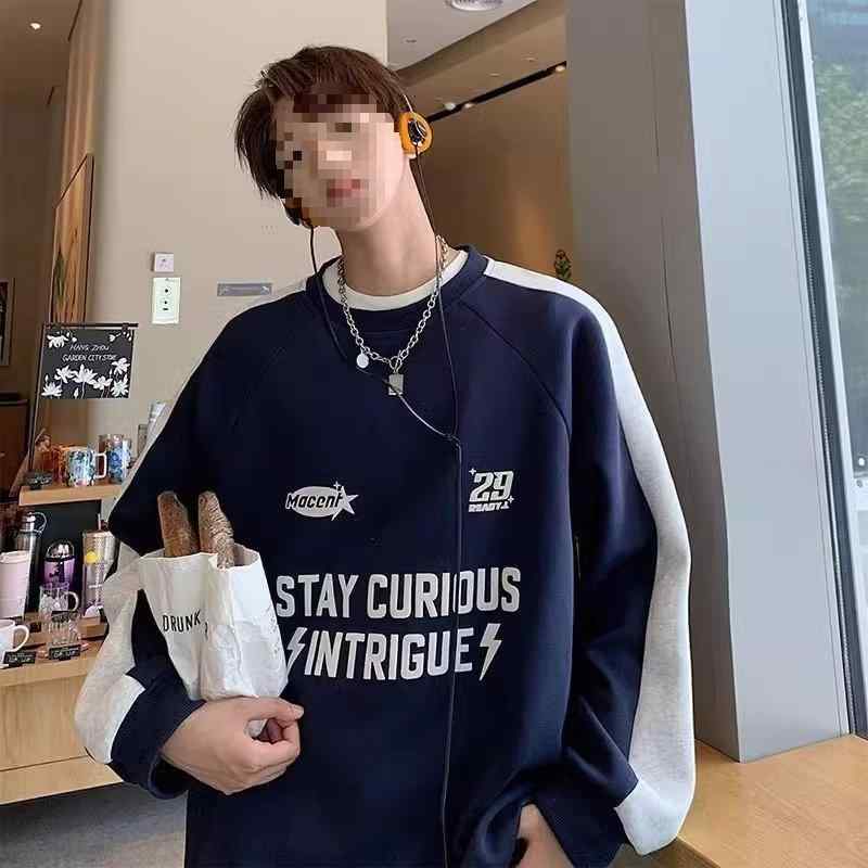 スウェット メンズ 春秋物 トレーナー レトロ ビッグシルエット オーバーサイズ ゆったり トップス 普段使い 部屋着 ポリエステル70% グレー 紺色・カテゴリ: スウェット/トレーナー・スタイル: スタイル・袖丈: 長袖・・主な素材: ...