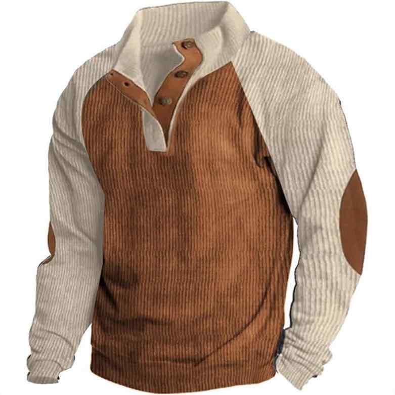 ジャケット メンズ 男性用 コーデュロイ 長袖 ブルゾン スタンドカラー 秋冬 普段使い 部屋着 カーキ 白杏色 ブルー ブラック 深咖色 浅グレー 紺色 軍緑 紺色 焦げ茶色 デニム・スタイル: 힙합・タイプ: プルオーバー・襟の形: ス...