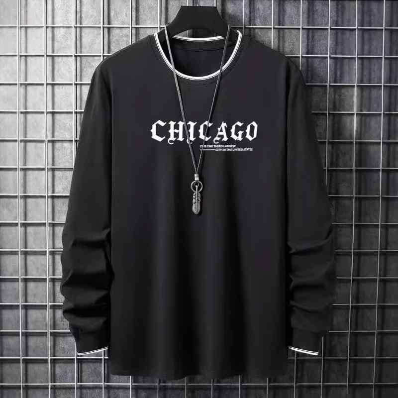 スウェット メンズ 男性用 トレーナー トップス 秋冬 ラウンドネック プルオーバー ポリエステル ブラック 大きいサイズ ゆったり・スタイル: 韓国版・タイプ: プルオーバー・フード: なし・・在庫: あり・主な素材: ポリエステル繊維・...