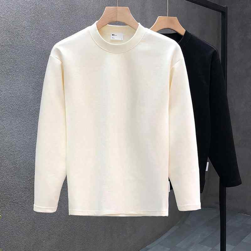 パーカー メンズ トレーナー 秋冬 無地 長袖 トップス プルオーバー 伸縮性 スポーティー カジュアル ブラック系 アイボリー