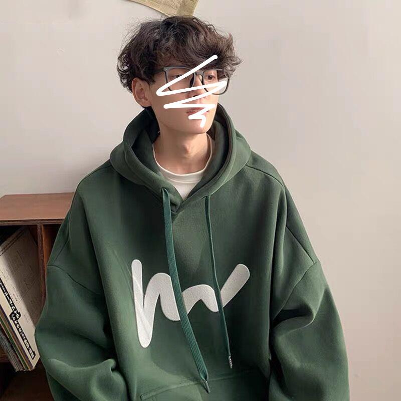 パーカー メンズ 秋物 薄手 長袖 プルオーバー フード付き ゆったり 大きめサイズ カジュアル ストリート スポーティー 普段使い ルームウェア 部屋着 ポリエステル ブラック グリーン グレー ブルー・カテゴリ: トレーナー/スウェット...