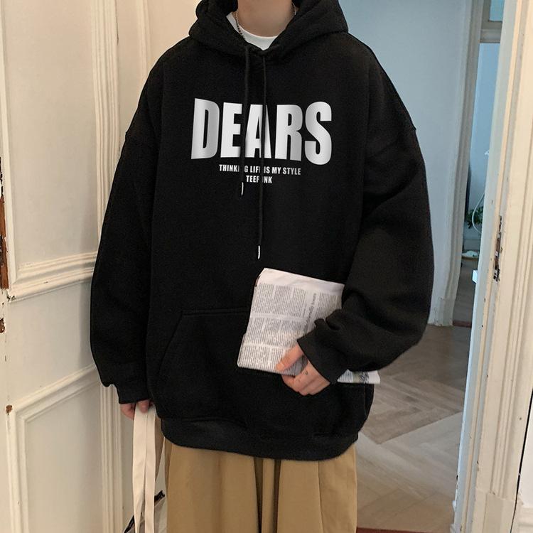 スウェット メンズ 秋冬 裏起毛 厚手 大きいサイズ プルオーバー ゆったり トップス 韓国 プリント ロゴ M L XL 2XL 3XL 4XL 5XL ポリエステル ホワイト ブラック グレー・スタイル: 韩版・袖丈: 長袖・ネックライ...