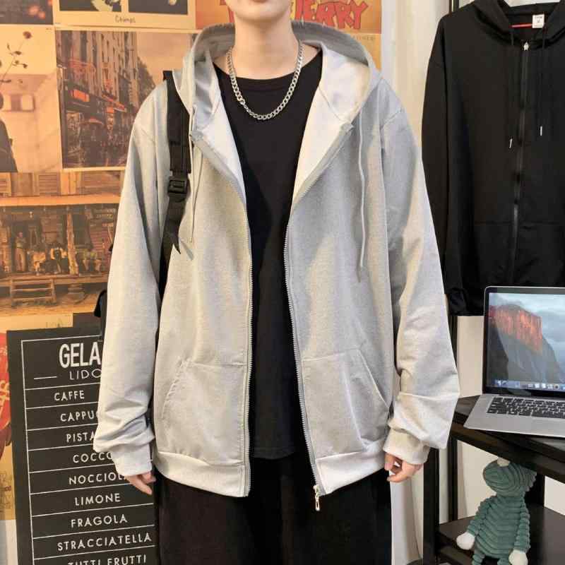 パーカー メンズ 男性用 スウェット ジップアップ 無地 春秋 部屋着 ルームウェア カジュアル ストリート スポーティー 普段使い 大きいサイズ グレー ブラック ポリエステルカテゴリ: パーカー/トレーナー スタイル: ストリート 袖丈...