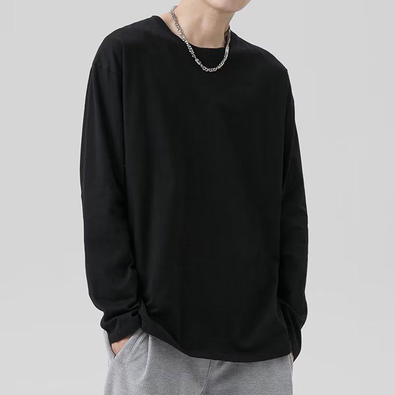 2個セットスウェット メンズ トップス 長袖 春秋 薄手 プルオーバー 無地 ポリエステル スポーティー カジュアル 黒 白 グレー 青 M L XL 2XL 3XL 4XL 5XL