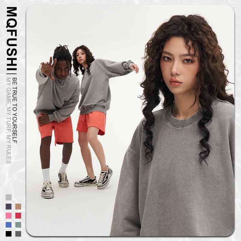 スウェット メンズ レディース 秋冬 コットン 長袖 プルオーバー クルーネック 400g ヘビーウェイト 無地 絞り染め ウォッシュ加工 ブラック グレー ベージュ パープル グリーン レッド ブルー ピンク系・カテゴリ: メンズ・スタイ...