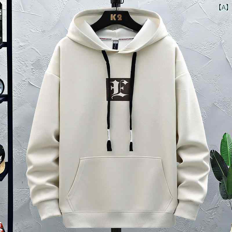 パーカー メンズ 長袖 薄手 秋季 学生 トップス フード付き アーミーグリーン ブラック オフホワイト コーヒーカラー