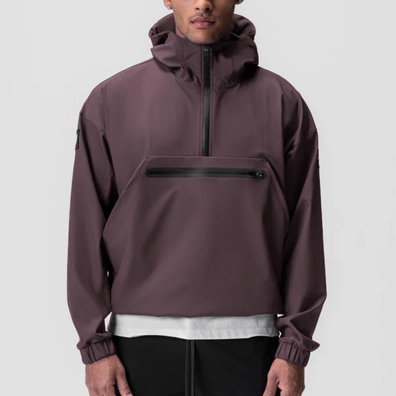 パーカー メンズ 男性用 長袖 プルオーバー フード付き 韓流スタイル カジュアル ゆったり 多ポケット 無地 春秋 薄手 ポリエステル 紫 グレー 黒・スタイル: 韓国・カテゴリ: トレーナー/スウェット・袖丈: 長袖・ネックライン: ラ...