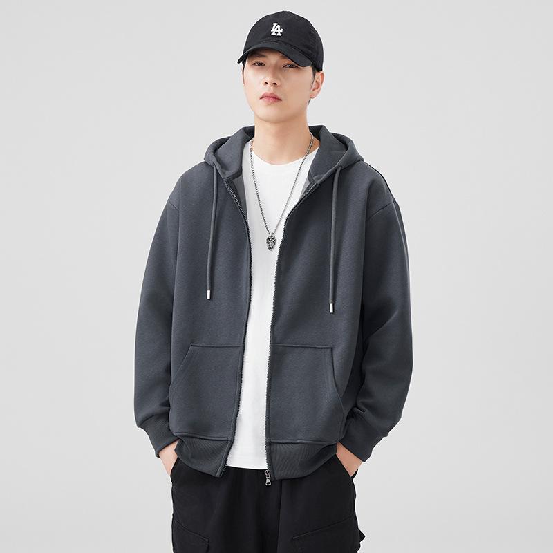 パーカー メンズ スウェット ジップアップ フーディ ライトアウター リブ 裾 無地 秋服 コットン混紡 ブラック ダークグレー ヘザーグレー スポーティ カジュアル 普段使い・カテゴリ: 卫衣/绒衫・スタイル: 流行・対象: 若者・袖丈:...