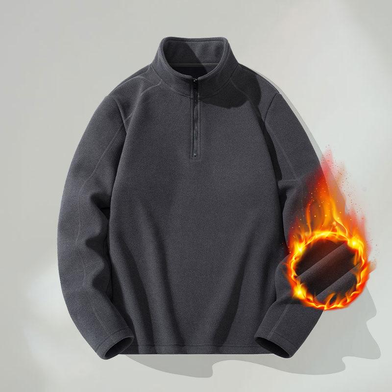 スウェット メンズ 裏起毛 立襟 プルオーバー 秋冬 厚手 ゆったり 大きいサイズ 無地 普段使い 部屋着 長袖 トップス