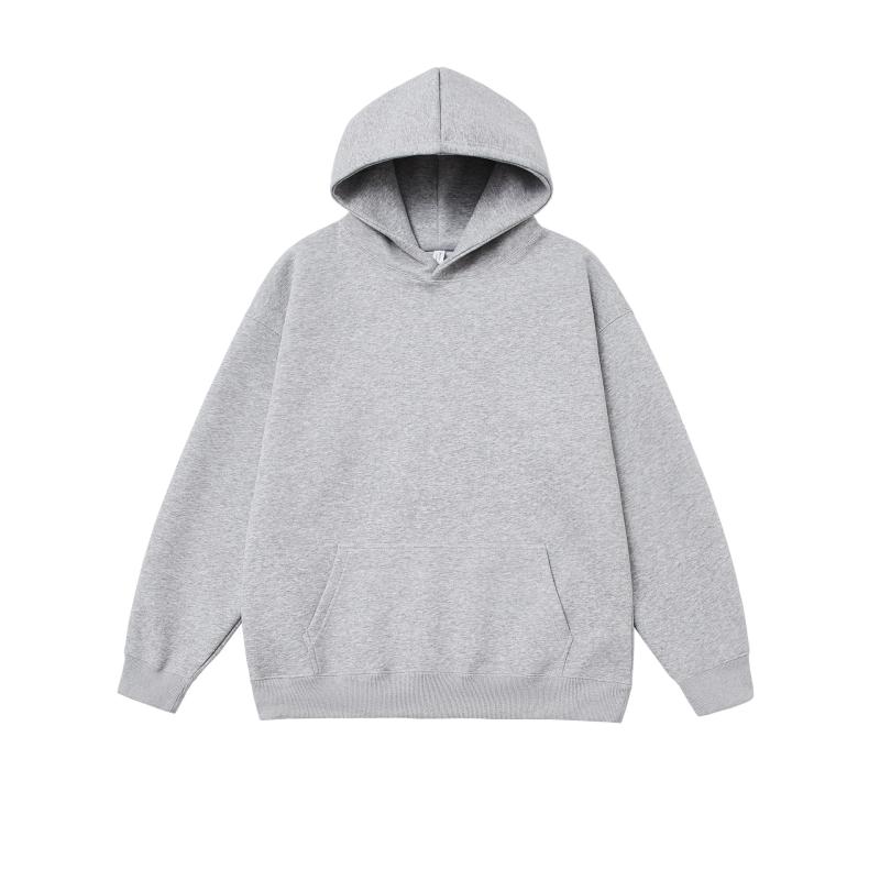 パーカー メンズ 男性用 秋冬 裏起毛 スウェット プルオーバー 無地 フード付き 長袖 トップス 460g 綿 混紡 黒 白 グレー M L XL 2XL 3XL