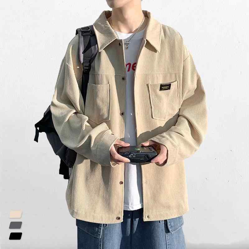 シャツ メンズ コーデュロイ 長袖シャツ 秋冬 襟付き ジャケット アウター トップス 港風 ゆったり 普段使い 春・商品カテゴリ: ジャケット・スタイル: 韓国・襟の形: レギュラーカラー・シルエット: ルーズ・前立て: ジッパー・フード...