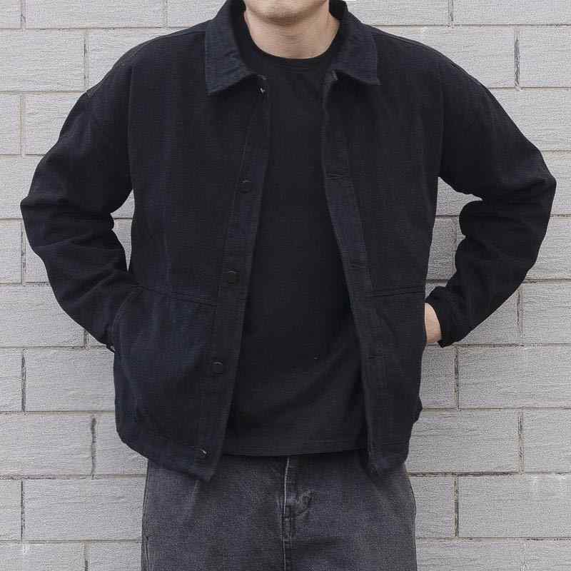ジャケット メンズ Gジャン デニムジャケット 秋冬 厚手 裏地付き ブラック 黒 防寒 暖かい ゆったり カジュアル アウター・カテゴリ: ジャケット・スタイル: ストリート・対象年齢: 成人・対象: メンズ・素材: ポリエステル繊維・襟...