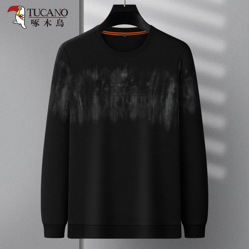 スウェット メンズ 春秋 長袖 コットン プリント プルオーバー トップス カットソー カジュアル 普段使い スポーティー 4XLまで・カテゴリ: 卫衣/绒衫・スタイル: 轻商务・対象: 商务绅士（35歳以上）.若者.成人.男性・デザイン:...