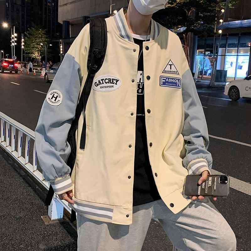 ジャケット メンズ スタンドカラー ブルゾン ゆったり カジュアル アウター 耐摩耗性 ポリエステル混紡 ブラック カーキ ブルー