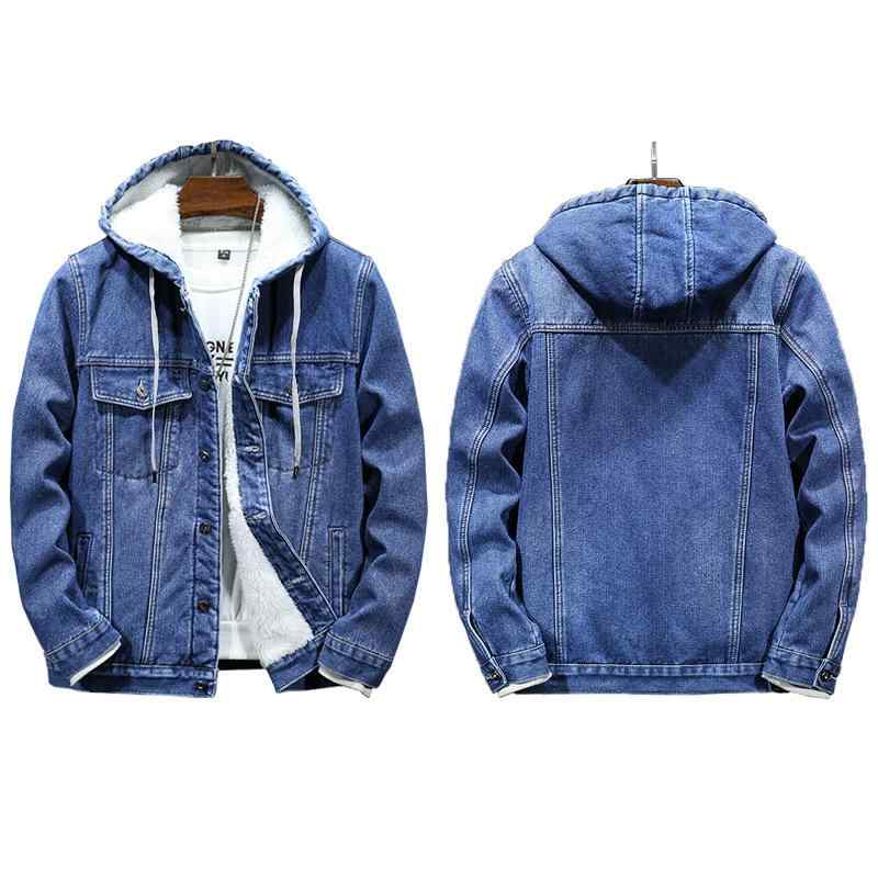ジャケット メンズ 男性用 デニムジャケット 裏ボア 防寒着 フード付き Gジャン 厚手 アウター 秋冬 ブルー ブラック・カテゴリ: 綿入りジャケット・スタイル: ・対象: 24～35歳・ネックライン: ノーカラー・フィット: レギュラー...