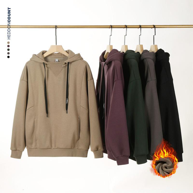 パーカー 男性用 裏起毛 スウェット プルオーバー フーディ オーバーサイズ ゆったり 無地 秋冬 ブラック カーキ グリーン グレー パープル・カテゴリ: トレーナー/フリース・スタイル: スポーツカジュアル・袖丈: 長袖・ネックライン:...