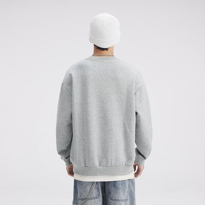 スウェット 男性用 刺繍 トップス 長袖 薄手 大きいサイズ ゆったりサイズ プルオーバー ラウンドネック コットン混紡 カジュアル 普段使い・カテゴリ: 卫衣/绒衫・・対象: メンズ.大きいサイズ・ネックライン: ラウンドネック・袖丈: ...