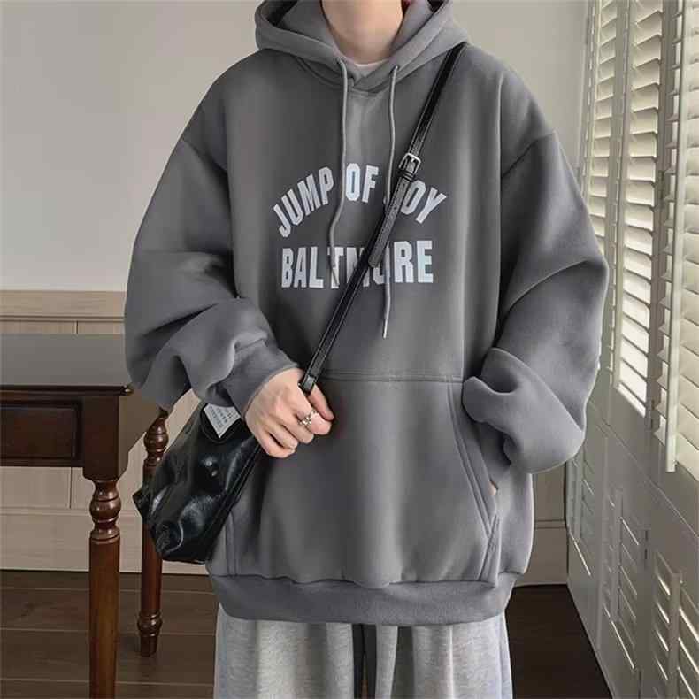 パーカー メンズ 春秋 ゆったり スウェット プルオーバー 長袖 フード付き トップス ポリエステル プリント カジュアル ストリート 白 黒 グレー コーヒー色 M L XL 2XL 3XL 4XL 5XL・商品カテゴリ: スウェット/ト...