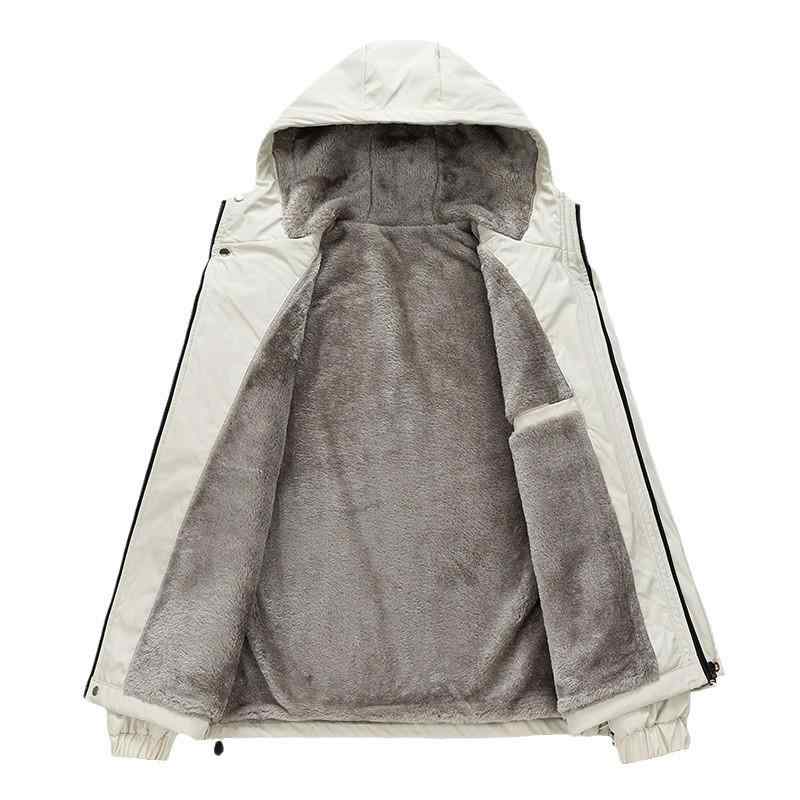 ジャケット メンズ 男性用 裏起毛 加厚 防水 防寒 フード付き ブルゾン 秋冬 アウター 作業着 ジャンパー 大きいサイズ ゆったり 普段使い アウトドア ブラック カーキ グリーン ネイビー・商品カテゴリ: ジャケット・スタイル: 日系...