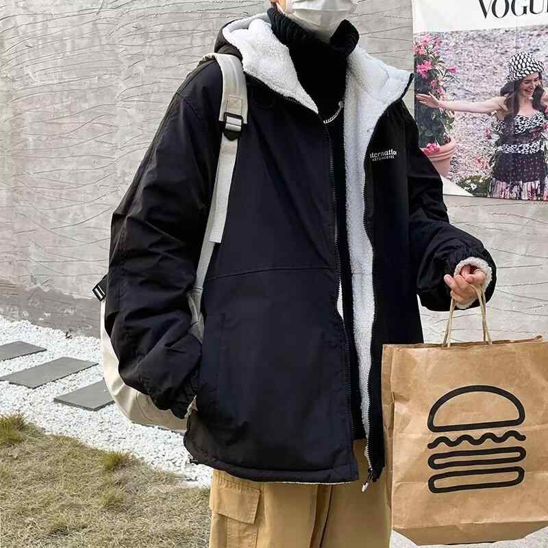 ジャケット メンズ 男性用 防寒 裏ボア フード付き ブルゾン ジャンパー ゆったりサイズ 秋冬 黒 青・商品カテゴリ: ジャケット・スタイル: スポーツ・対象: 青少年.成人・フィット: ルーズ・前立て: ジッパー・フード: あり・厚さ:...