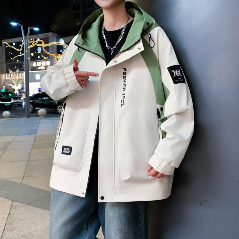 ジャケット メンズ 男性用 春秋 ブルゾン ジャンパー フード付き スリム ミリタリーテイスト 韓国 アウター M L XL 2XL 3XL 4XL・項目名: カテゴリ・値: ジャケット・項目名: スタイル・値: 韓版・項目名: フィット・...