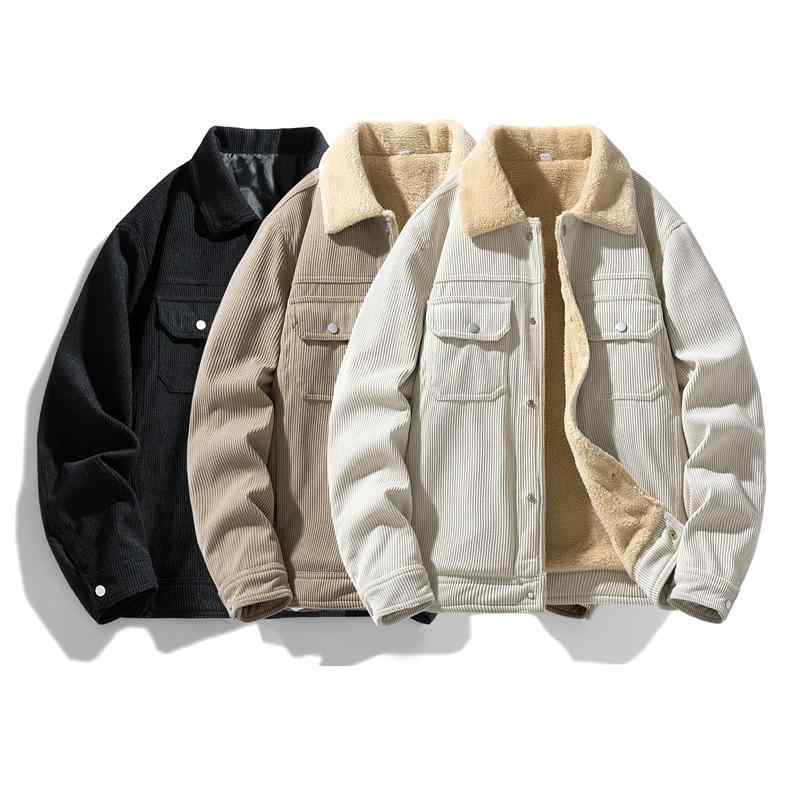 ジャケット メンズ 男性用 春秋 薄手 アウター カジュアル 韓国 コーデュロイ ブルゾン ジャンパー 黒 白 カーキ M L XL 2XL 3XL 4XL・カテゴリ: カジュアルスーツ・スタイル: 韓国・素材: 綿・ネックライン: 襟付き...