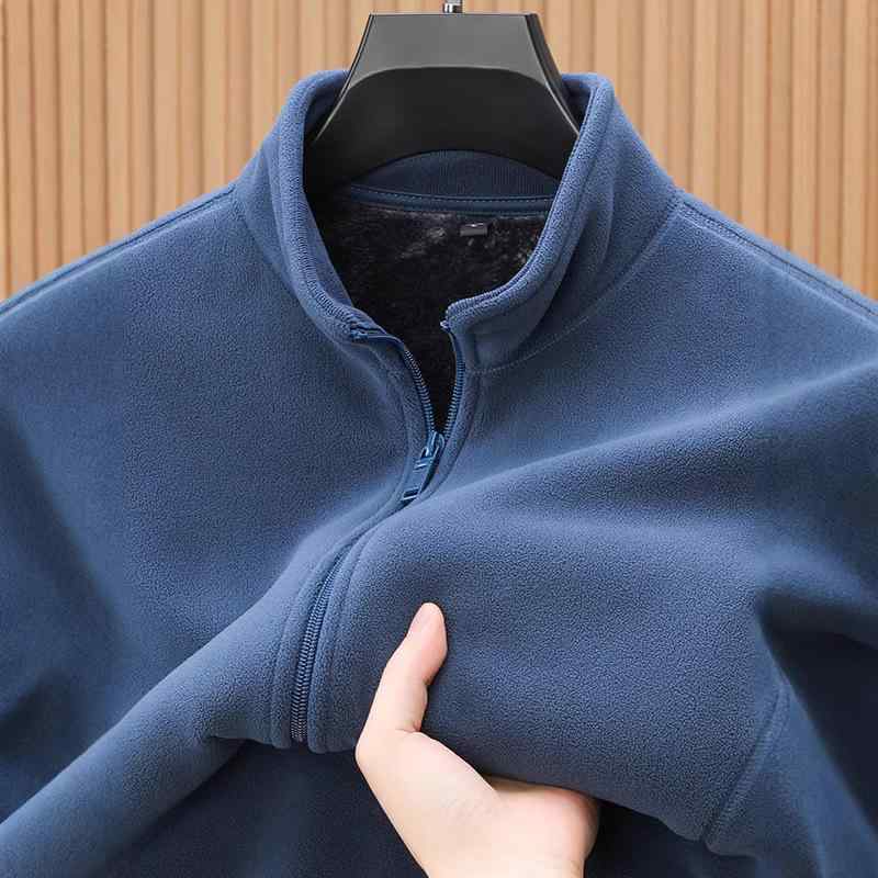 2個セットジャケット メンズ 男性用 フリース アウター 秋冬 立襟 防寒 保温 ブルゾン ジャンパー 羽織り ミドル丈 普段使い アウトドア グレー 青 緑 カーキ 黒 赤・カテゴリ: ジャケット・スタイル: ベーシック・対象: ・襟の形...