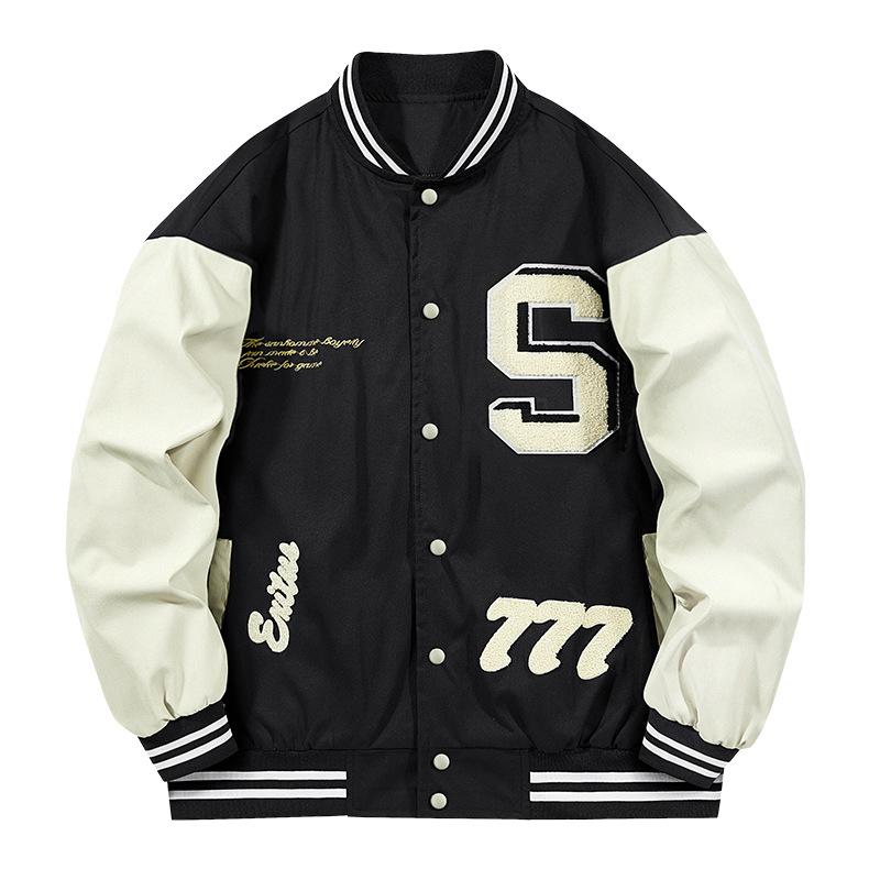 ジャケット メンズ 春秋 薄手 タオル刺繍 スタジャン MA-1風 ブルゾン ゆったり 大きいサイズ ストリート カジュアル ブラック・商品カテゴリ: ジャケット・スタイル: ベーシック・対象年齢: 若者・メイン素材: ポリエステル・メイン...