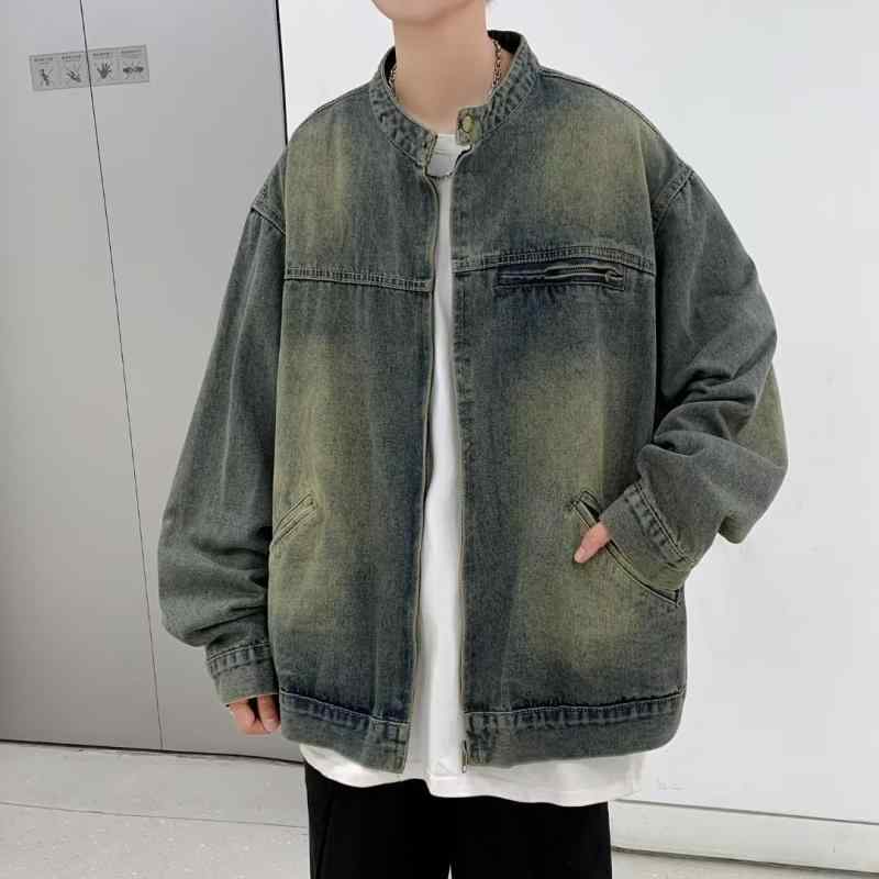 ジャケット メンズ デニム Gジャン ブルゾン ヴィンテージ ウォッシュ加工 コットン ゆったり 長袖 アメカジ レトロ カジュアル 秋・商品カテゴリ: ジャケット・素材機能: 耐摩耗・スタイル: レトロ・対象年齢層: 18-24歳・襟型:...