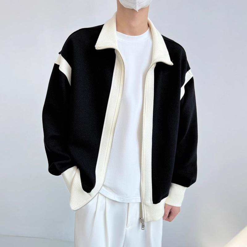 ジャケット メンズ ニット カーディガン 春秋 韓国 配色 痞帅 おしゃれ ブラック ポリエステル 普段使い カジュアルスタイル商品仕様: ・カテゴリ: ジャケット 商品仕様: ・スタイル: 流行 商品仕様: ・対象: 青少年.成人 商品仕...
