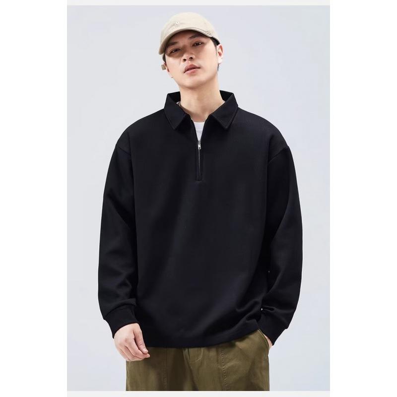 ジャケット 男性用 ブルゾン 秋冬 裏起毛 防寒 暖かい ゆったり ブラック 黒 カーキ 緑 普段使い