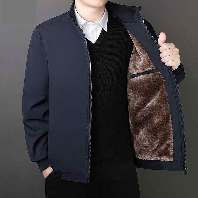 ジャケット 男性用 中綿入り 裏起毛 厚手 あったか シニア 向け 秋冬 防寒 紳士服 アウター ジャンパー ブルゾン・商品カテゴリ: カジュアルジャケット・スタイル: ビジネス・対象: 35歳以上の男性・襟型: 立ち襟・フィット: スリム...