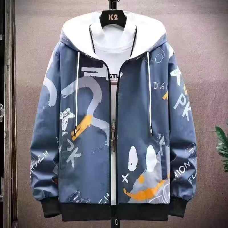2個セットジャケット メンズ 男性用 ブルゾン 春秋 フード付き ジップアップ 耐摩耗性 防寒 普段使い カジュアル ブラック ホワイト ブルー・素材: 耐摩耗性・カテゴリ: ジャケット・スタイル: ベーシック・対象: 18-24歳・襟の形...