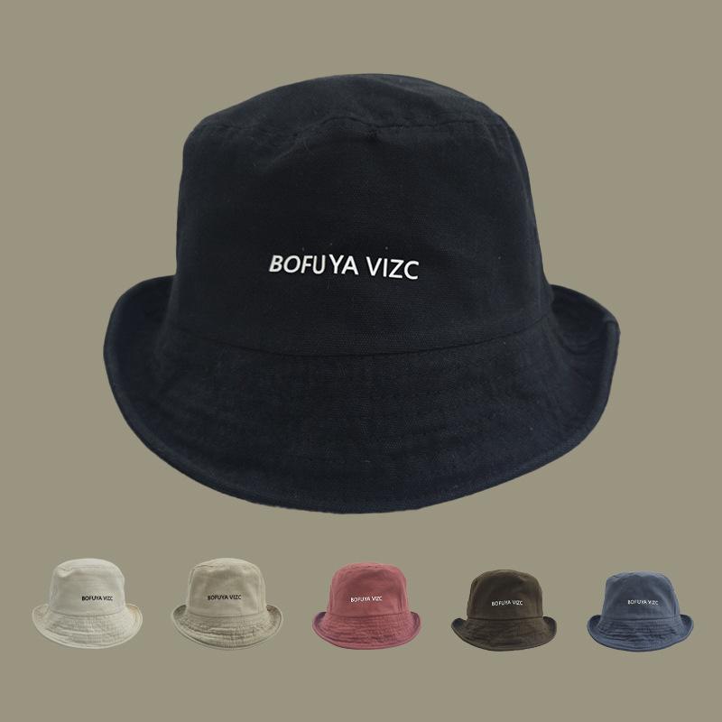 帽子 レディース 漁夫帽 バケットハット 春夏 秋冬 英字ロゴ 日焼け対策 防風 紫外線対策 小顔効果 カジュアル おしゃれ 黒 ベージュ カーキ ワインレッド ブラウン・カテゴリ: 漁夫帽・素材: ポリエステル・カラー: ブラック.ベージ...