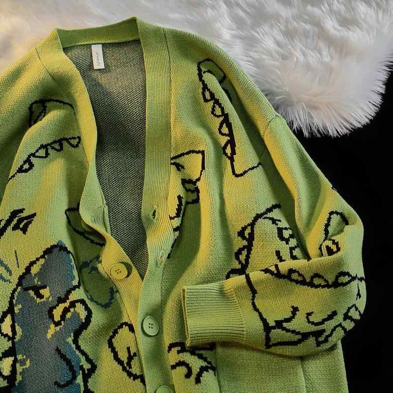 ニット カーディガン メンズ Vネック 配色 秋物 リラックスフィット ライン入り ポリエステル混紡 ホワイト ブラック グリーン・カテゴリ: ニットカーディガン・スタイル: カジュアル・タイプ: カーディガン・シルエット: ゆったり・襟の...