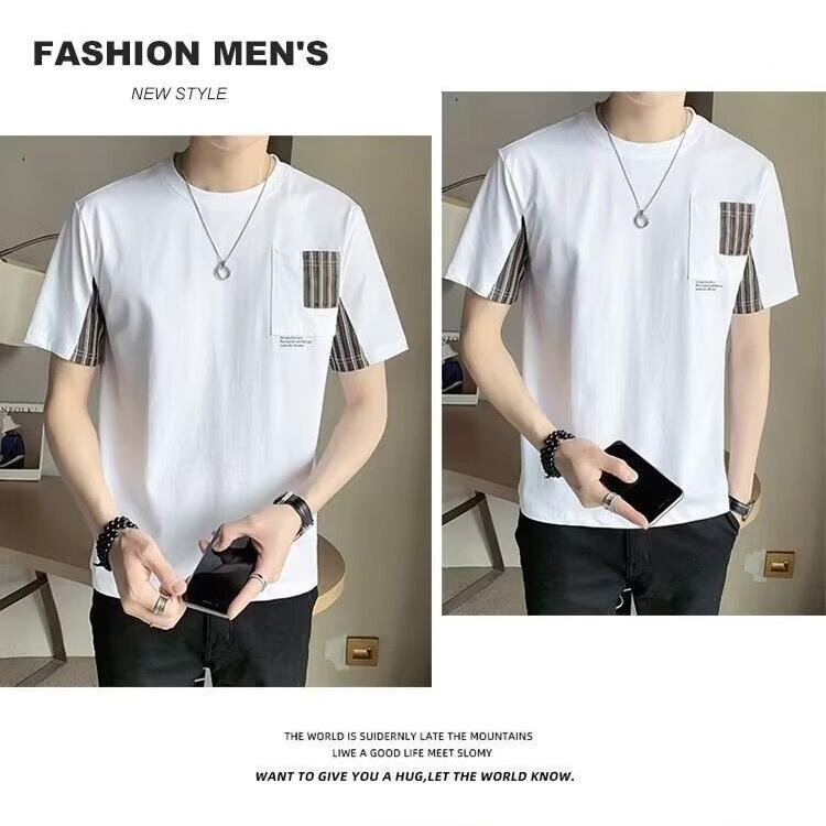 Tシャツ メンズ 半袖 ラウンドネック ストライプ柄 麻混 薄手 トップス カットソー カジュアル スタイル ホワイト ブラック カーキ M L XL 2XL 3XL・カテゴリ: Tシャツ・スタイル: カジュアル・柄: ストライプ・ネックラ...