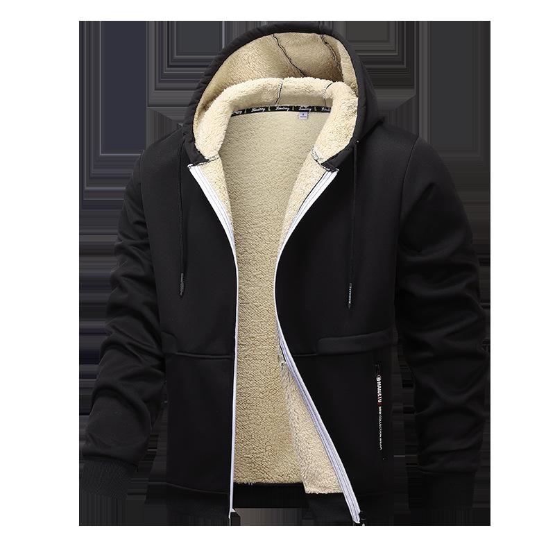 パーカー メンズ 男性用 羊羔绒 ボア ジャケット 厚手 アウター ジップアップ フード付き 秋冬 暖かい 無地 白 ホワイト系 グレー系 ブラウン系 ブラック ワインレッド カーキ ネイビー 紺色 S M L XL 2L 3L・商品カテゴ...