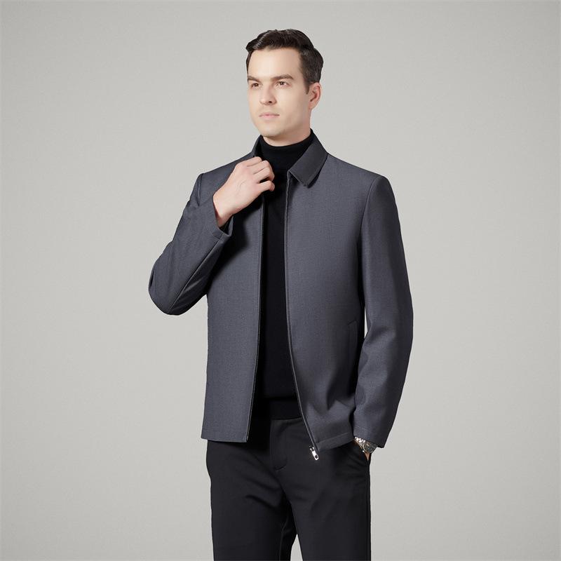 ジャケット メンズ 男性用 桑蚕丝 アウター 秋冬 ビジネス カジュアル 40代 50代 60代 ブラック グレー商品カテゴリ: ジャケット 素材機能: 通気性, 防水, 耐摩耗性, 防風, 吸湿性, 裂け防止, 高さ色堅牢度 スタイル: ...