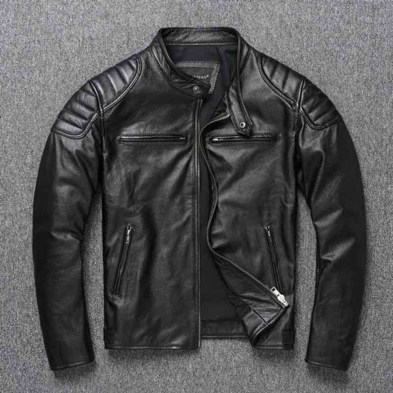 ジャケット メンズ 男性用 革 馬革 レザージャケット ライダース 春秋 立襟 ブラック 大きいサイズ ゆったり・カテゴリ: 皮衣/皮夹克・・着丈: 長め(100cm以上)・シルエット: ルーズ・襟の形: スタンドカラー・前開き: ジッパー...