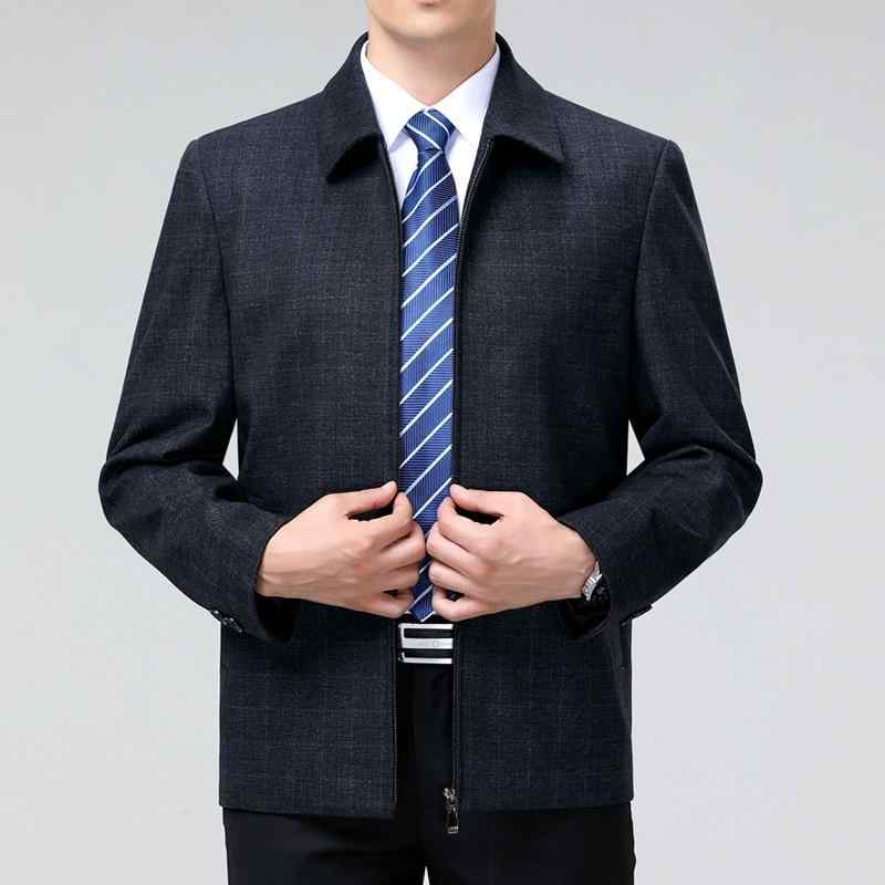 ジャケット メンズ 男性用 ウール混紡 チェック柄 襟付き アウター ビジネス カジュアル ミドルエイジ シニア 秋物 防風 普段使い・カテゴリ: ジャケット・スタイル: ビジネス・対象: 35歳以上・襟の形: 襟付き・シルエット: ゆった...