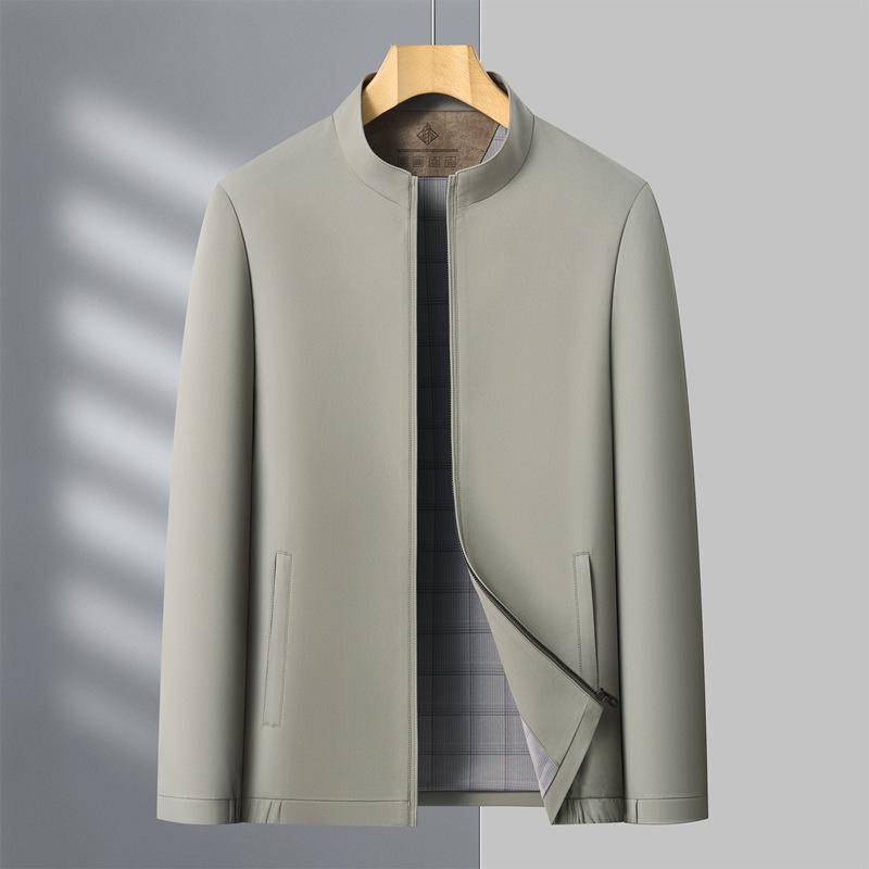 ジャケット メンズ 男性用 立ち襟 ライトアウター 春秋 薄手 ビジネス カジュアル 紳士服 上着 ポリエステル 無地 カーキ モスグリーン ネイビー グレー・カテゴリ: ジャケット・スタイル: ビジネス・領型: 襟付き・版型: レギュラー...