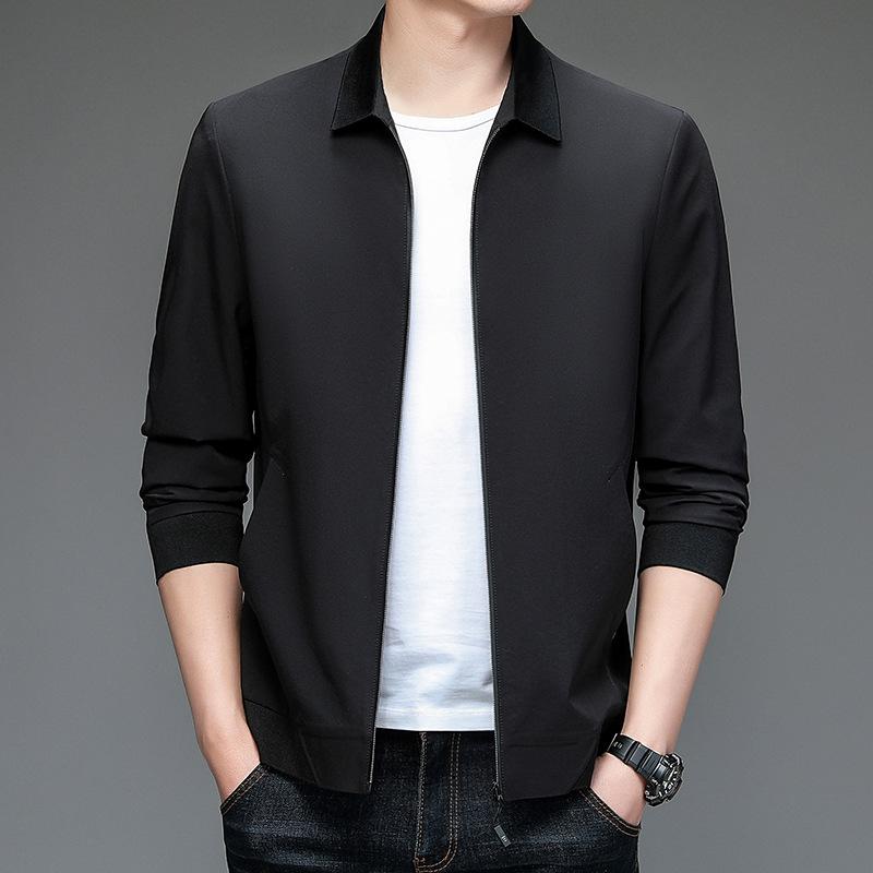 ジャケット メンズ 男性用 紳士服 40代 50代 60代 春秋 薄手 襟付き ポリエステル 無地 イエロー グレー ブラック・素材機能: 通気性.耐摩耗性.防風性.高さ色堅牢度・カテゴリ: ジャケット・・対象: ビジネスマン(35歳以上)...