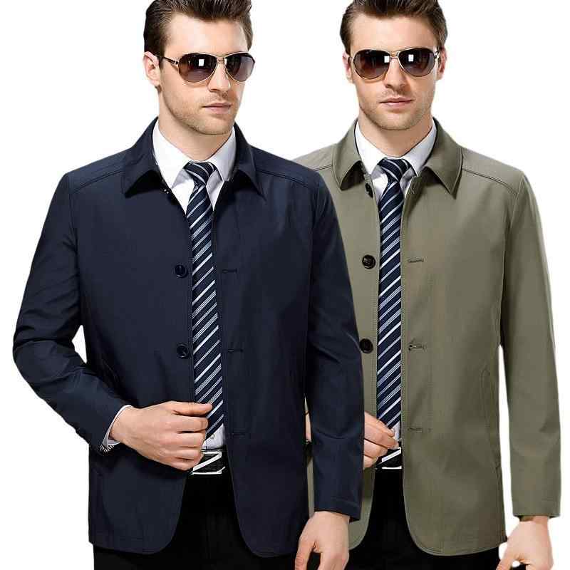 ジャケット メンズ 男性用 桑蚕糸 アウター 紳士服 ビジネス カジュアル 襟付き 春秋 薄手 無地 ネイビー カーキ